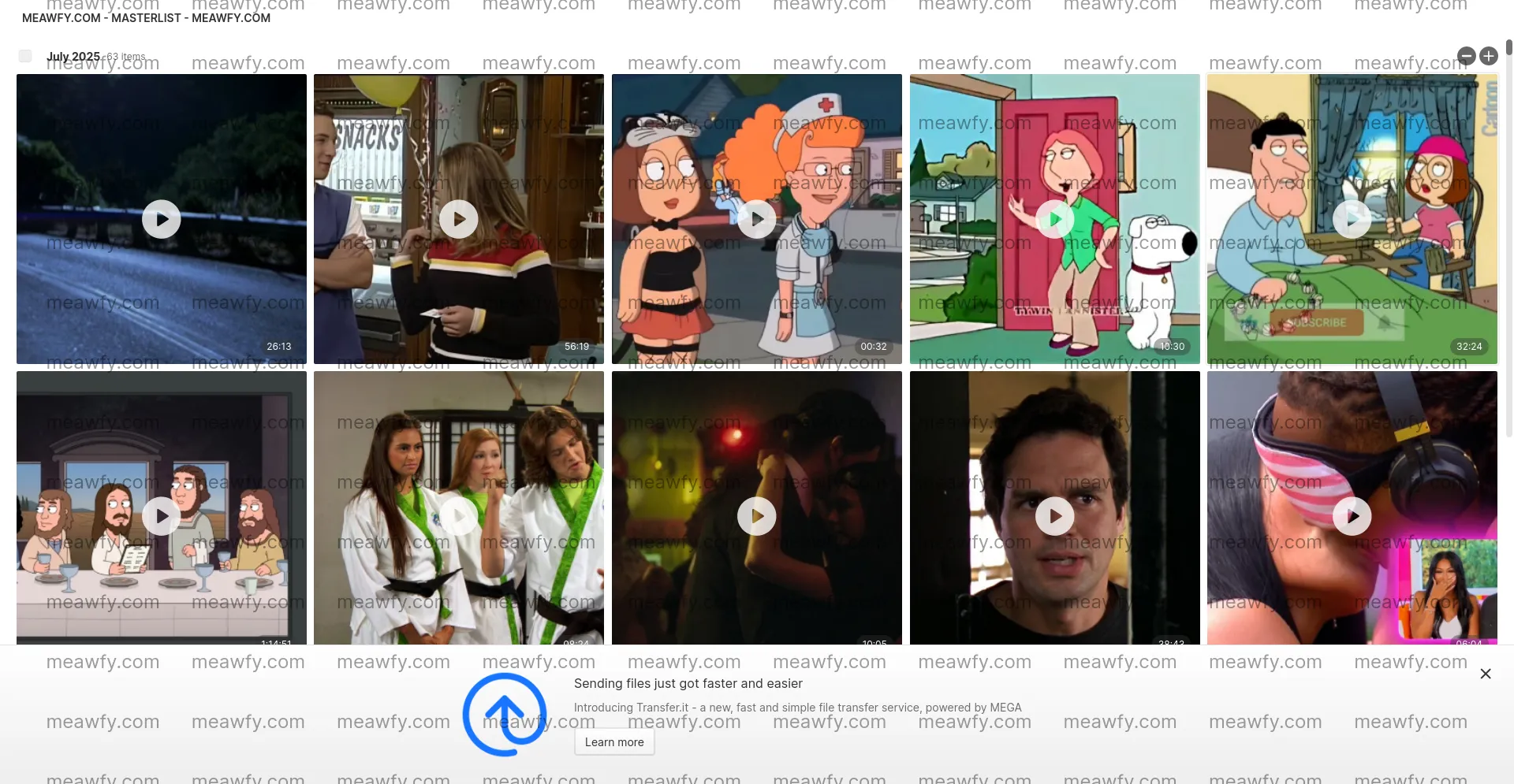 Masterlist - 126.1 GB Mega Folder | Meawfy