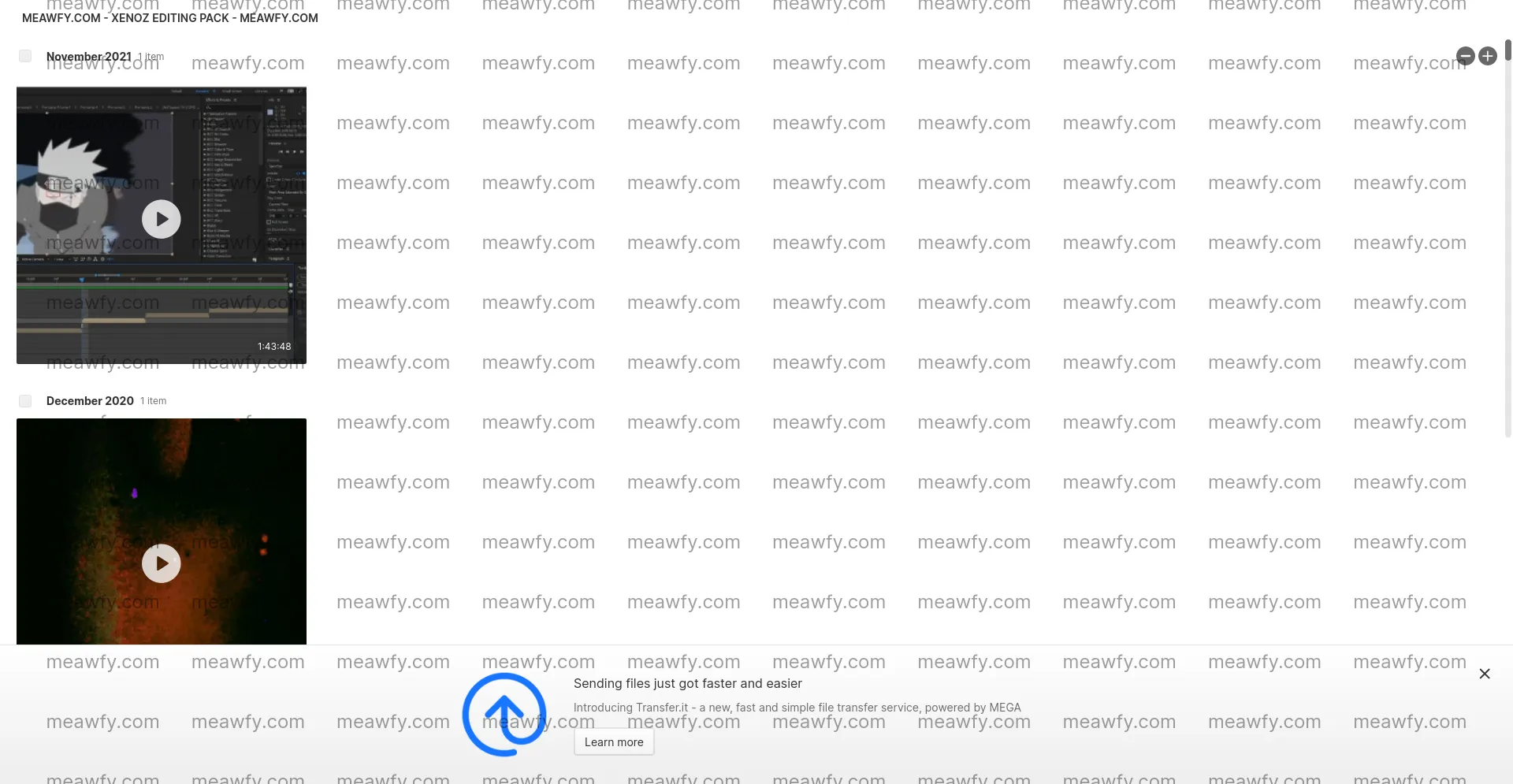 Xenoz Editing Pack - 5.732 GB Mega Folder | Meawfy