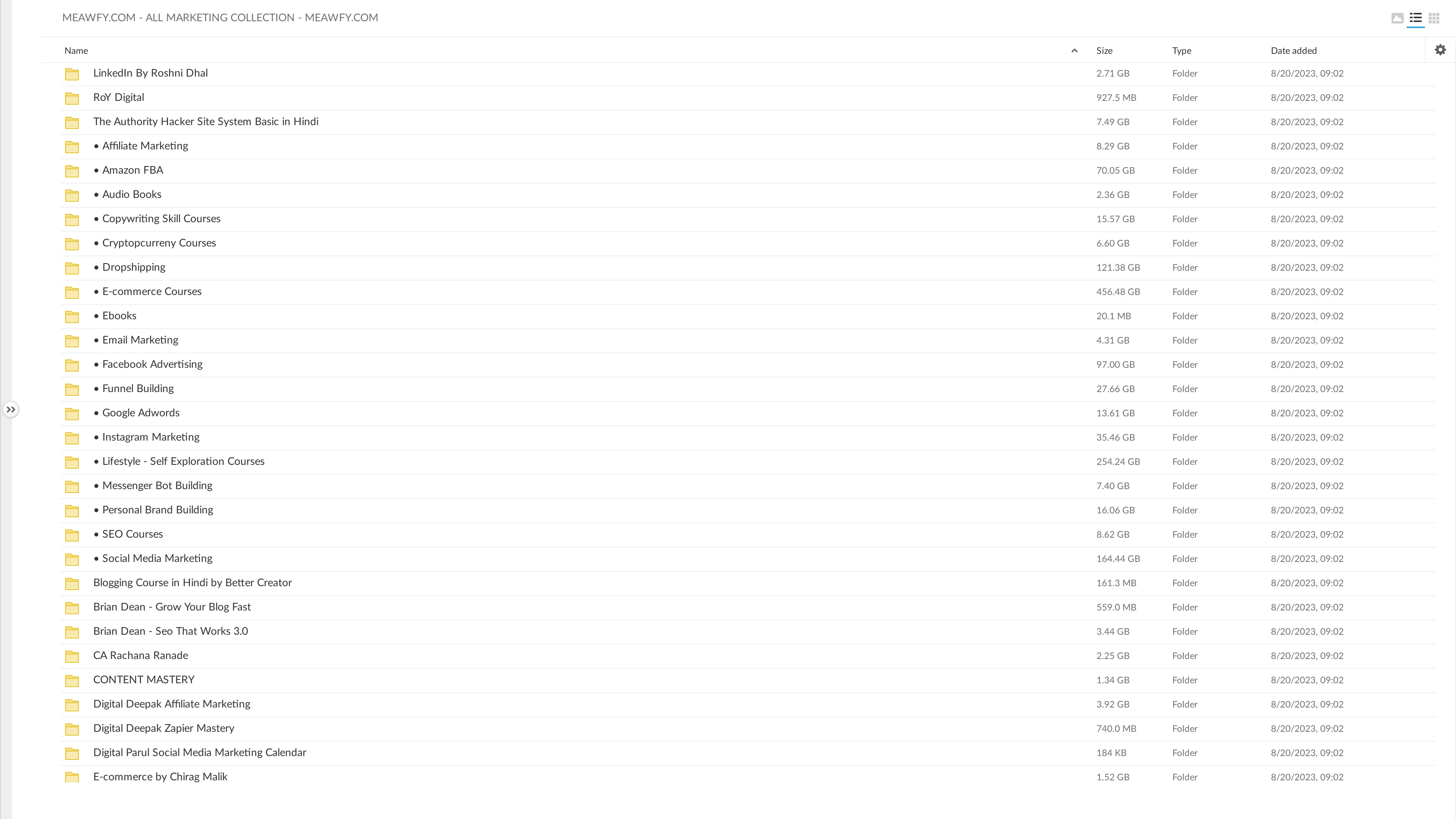 Downloading All Marketing Collection 1.336 TB Mega Link Downloading All Marketing Collection 1.336 TB Mega Link