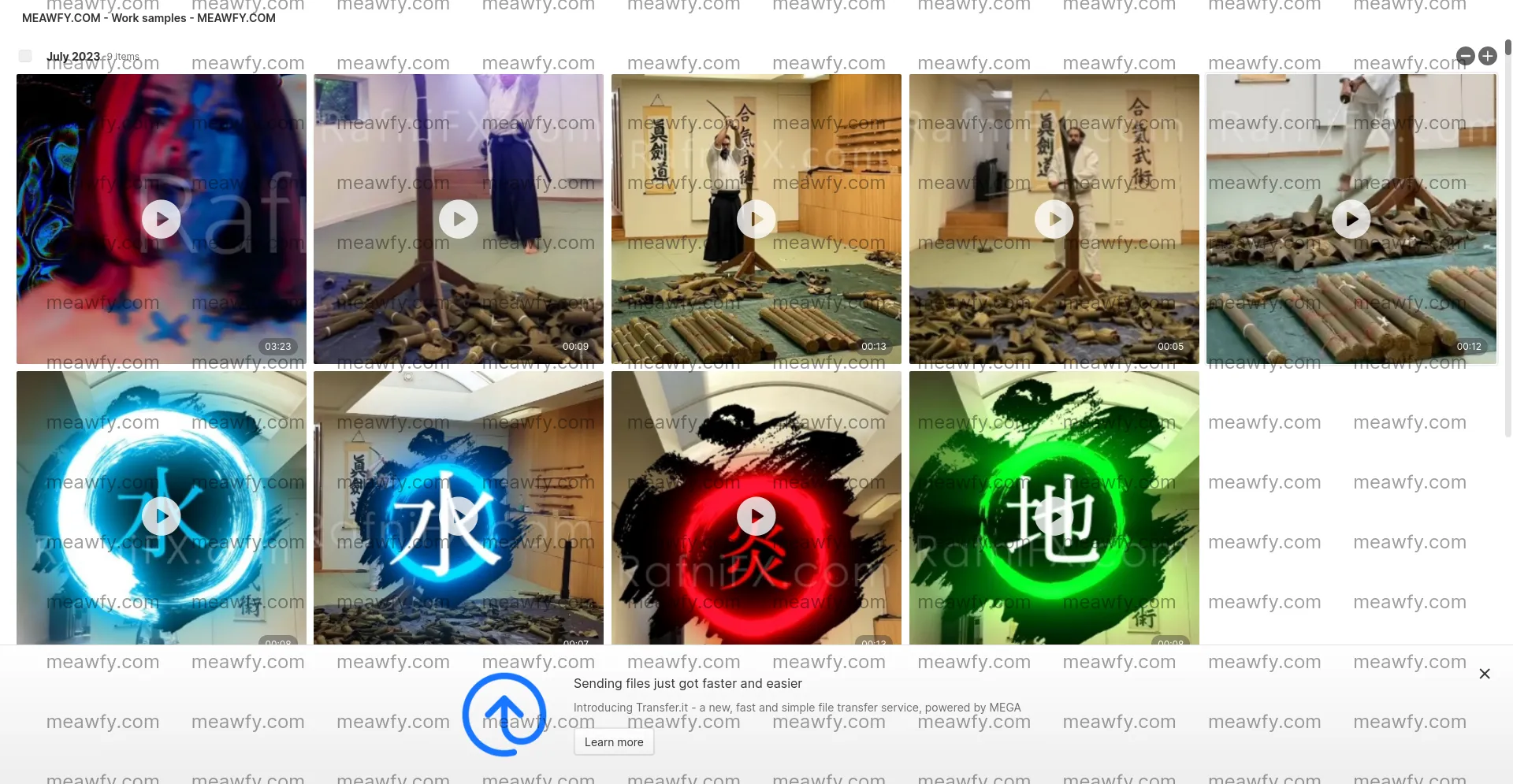 Work Samples - 19.01 GB Mega Folder | Meawfy